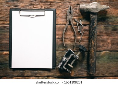 Construction Plan Template Blank Notepad Page Stock Photo 1651108231 ...