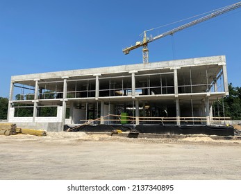 Construction Public Building Construction Process Stock Photo ...