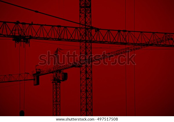Construction Pylon Red Background Stock Photo 497517508 | Shutterstock