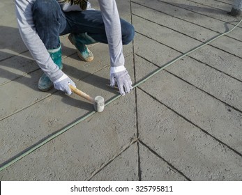 Closeup Woman Walking Plaster Cast Crutches Stock Photo (Edit Now ...
