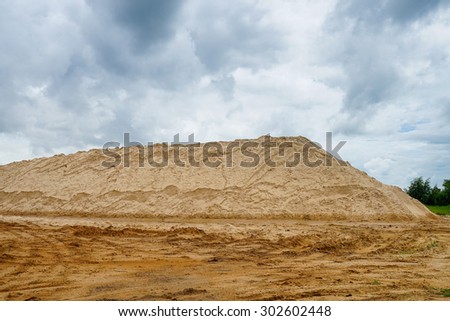 Construction Sand Pile Stock Photo (Edit Now) 302602448 - Shutterstock