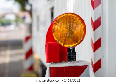 Construction Side Warning Light Stock Photo (Edit Now) 146373332