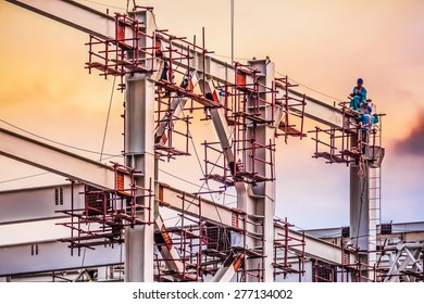 Rebar Scaffolding Construction Site Thailand ภาพสต็อก 140417218 ...