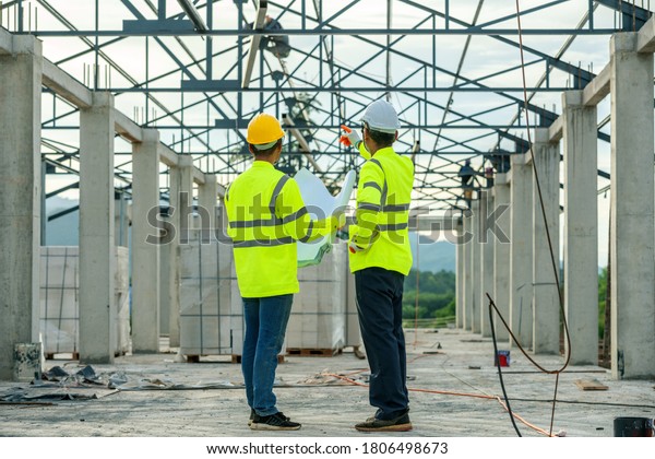 Construction Site Engineering Working Worker Site Stock Photo ...