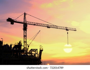 Construction Site Sunset Stock Photo 722014789 | Shutterstock