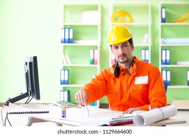Construction Supervisor Planning New Project Office Stock Photo ...