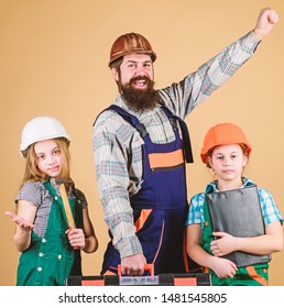 Construction Worker Assistant Builder Carpenter Bearded Stock Photo ...