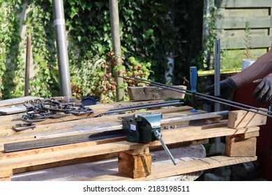 Construction Worker Equipment Tools Instruments Close Stock Photo ...