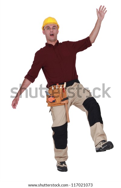 Construction Worker Falling Stock Photo 117021073 | Shutterstock