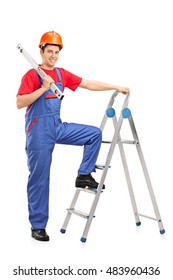 Janitor Piercing Ceiling Stock Photo (Edit Now) 127987685