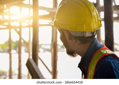 Construction Worker Ready Work On Building Stock Photo 1866654418 ...