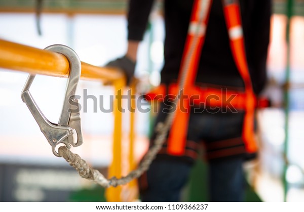 Construction Worker Use Safety Harness Safety Stock Photo (Edit Now ...