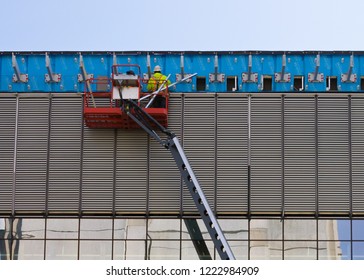 Construction Worker Working High Stock Photo 1222984909 | Shutterstock