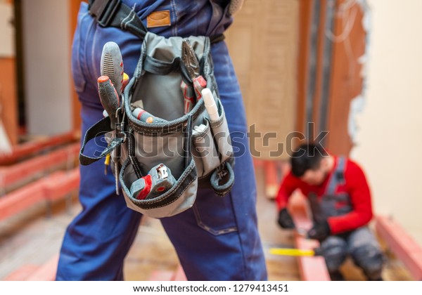Construction Worker Workwear Tool Baf Tools Stock Photo (Edit Now ...