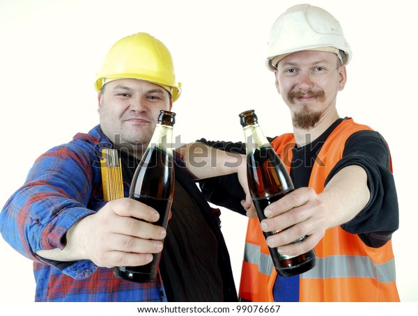 Construction Workers Beer Bottles Stock Photo 99076667 | Shutterstock