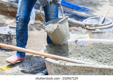Construction Workers Cement Stock Photo 210967129 | Shutterstock