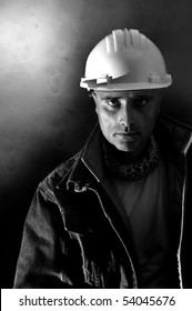 Worker Posing Dark Background Stock Photo 54045676 | Shutterstock
