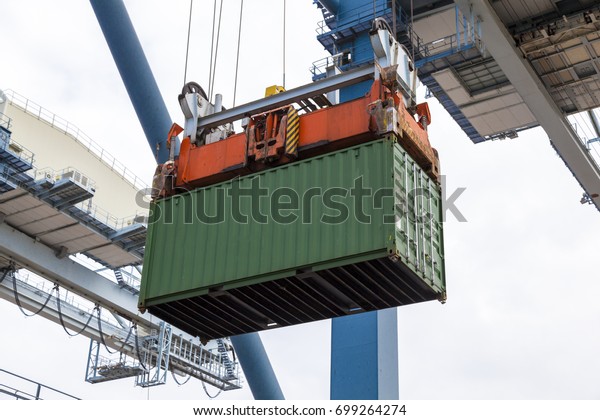 Container Being Loaded Stock Photo 699264274 | Shutterstock