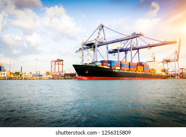 Container Ship Import Export Logistic Trade Stock Photo (Edit Now ...