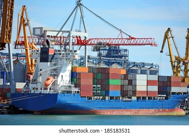 Container Ship Harbor Stock Photo (Edit Now) 316928330
