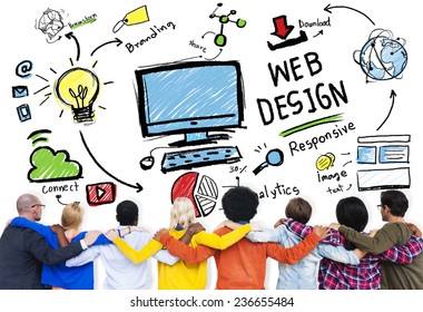 Content Creativity Digital Graphic Layout Webdesign Stock Photo ...