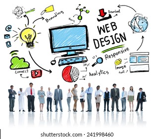 Content Creativity Digital Graphic Layout Webdesign Stock Photo ...
