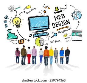 Content Creativity Digital Graphic Layout Webdesign Stock Photo ...
