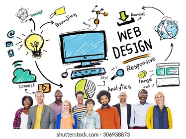 Content Creativity Digital Graphic Layout Webdesign Stock Photo ...
