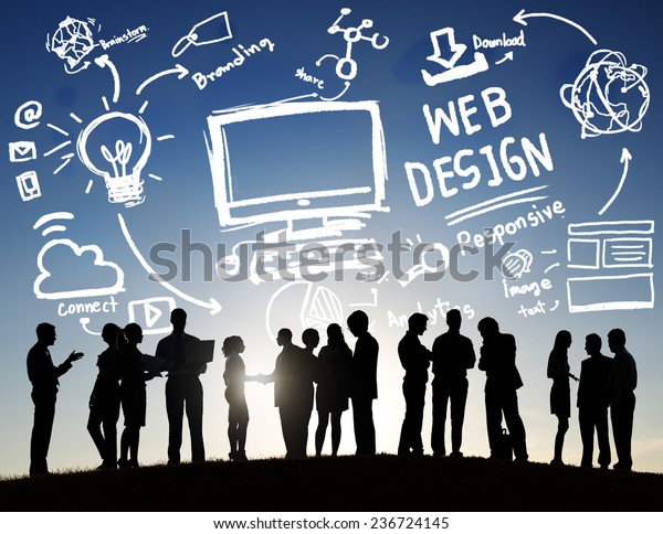 Content Creativity Digital Graphic Layout Webdesign Stock Photo ...