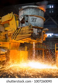 Liftable Ladle Turret Ccm Continuous Casting Stock Photo 1022028385 ...