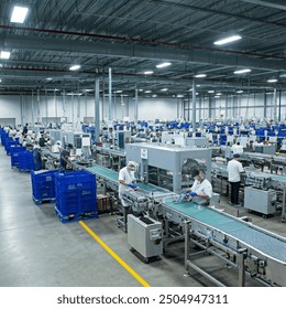 Indoor Photo Inside Modern Factory Where AI-generated image 2555222539 ...