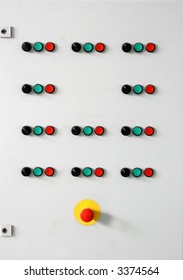 Control Panel Many Round Buttons Inside Stock Photo 3374564 | Shutterstock