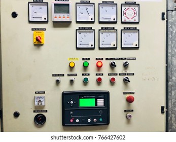 Control Panel Control Room Generator Engine Stock Photo 766427602 ...