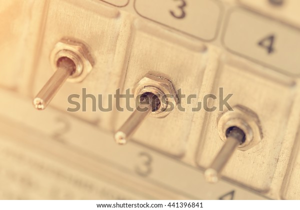 Control Panel Toggle Switches Numbers Stock Photo (Edit Now) 441396841