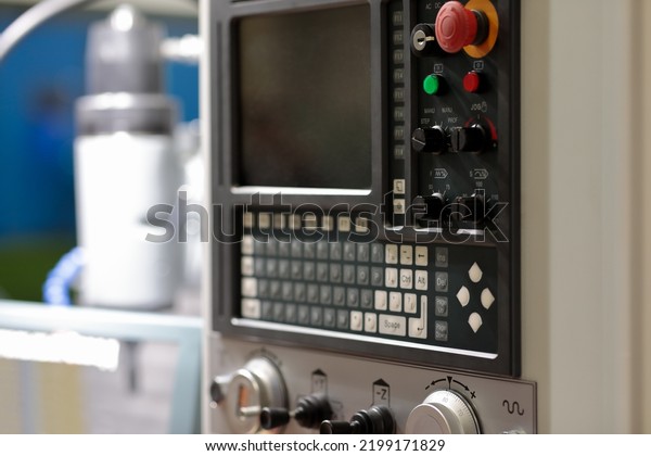 Control Panel Vertical Cnc Milling Machine Stock Photo 2199171829 ...