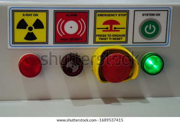 Control Panel X Ray Screening Security Stock Photo 1689537415 ...