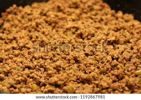 Cooked Ground Beef Stock Photo (Edit Now) 1192867981 - Shutterstock