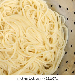Cooked Spaghetti Draining PPT template 71 | CrystalGraphics