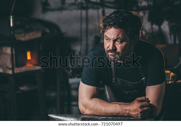 Cool Blacksmith Portrait Workshop Stock Photo 721070497 | Shutterstock
