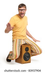 Cool Funny Dude Dancing While Sitting Stock Photo 83937904 | Shutterstock
