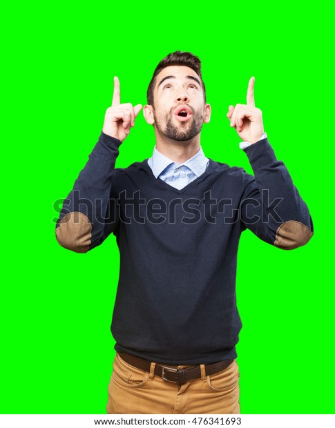 Cool Man Pointing Stock Photo 476341693 | Shutterstock