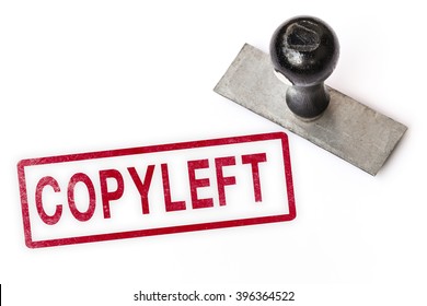 Copyleft Copyleft Text Label Stamp Documents Stock Photo 396364522 ...