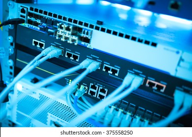 Core Switch Technology Network Room Place Foto Stok 289320167 ...