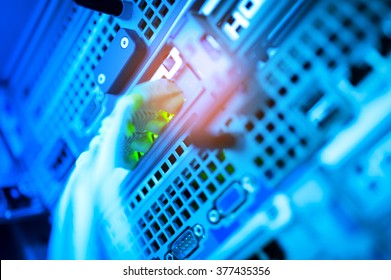 Core Switch Technology Network Room Place Stock Photo 377435356 ...