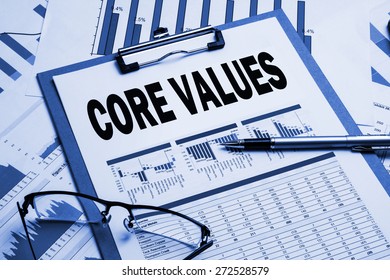 Core Values Analysis Concept On Clipboard Stock Photo 272528579 ...