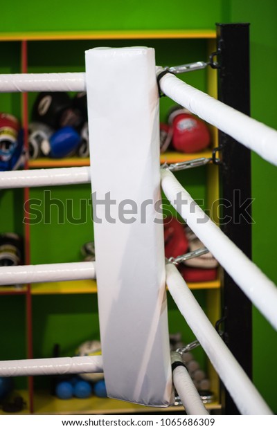 Corner Boxing Ring White Background Boxing Stock Photo 1065686309 ...