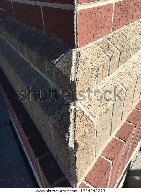 Corner Brick Building One Side Sunshiny Stock Photo 1924543223 ...