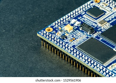 Corner Computer Module Chips Resistors Pins Stock Photo 1529561906 ...