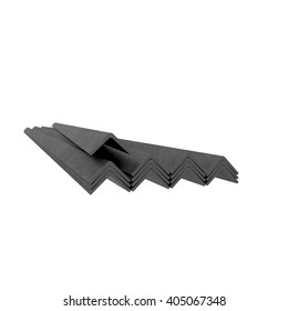 Corner Metal Bars Stack White Background Stock Photo 405067348 ...