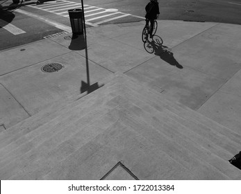 Corner Sidewalk Steps Triangle Pattern Stock Photo 1722013384 ...